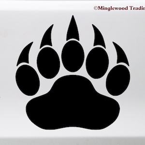 Bear Claw Vinyl Sticker - Pawprint Footprint Cub - Die Cut Decal - Etsy
