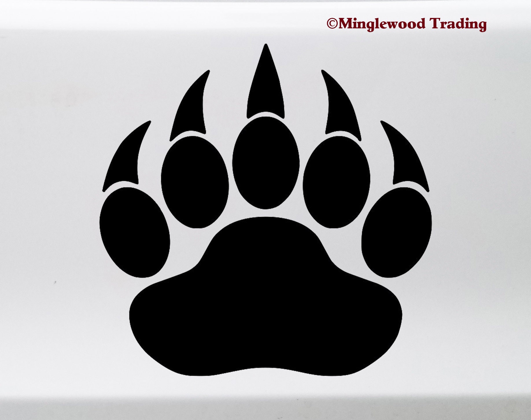 Bear Claw Vinyl Sticker Pawprint Footprint Cub Die Cut | Etsy