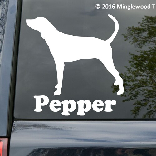 Walker Hound Vinyl Decal Treeing Dog Coonhound Puppy Die - Etsy