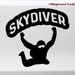 Skydiver Vinyl Sticker V2 Parachute Jump Skydiving Plane | Etsy