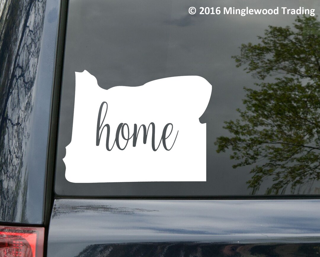 Oregon Home Vinyl Decal Sticker OR State Portland West Coast - Etsy