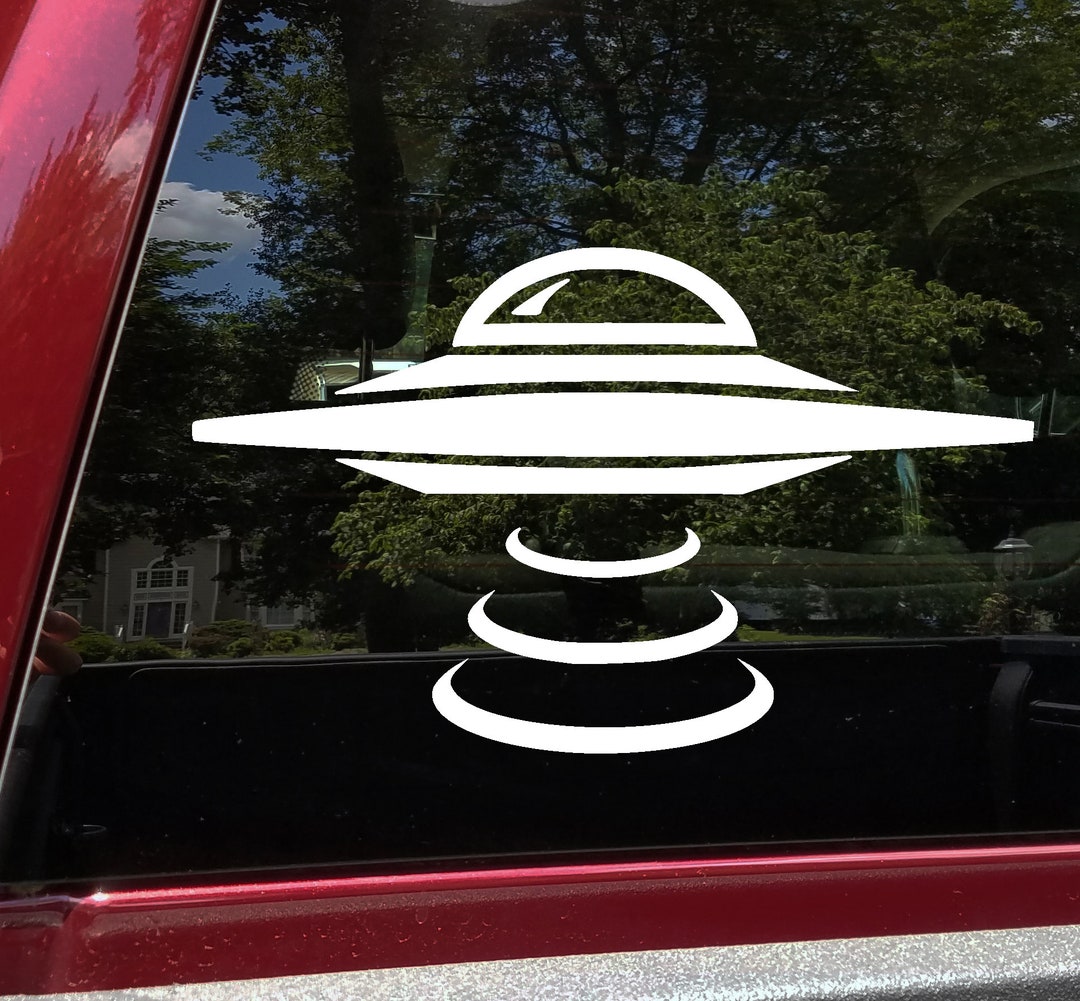 UFO Vinyl Decal V2 - Aliens Unidentified Flying Object - Die Cut ...