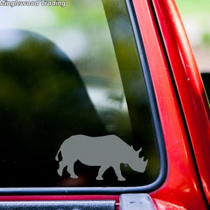 Rhino Vinyl Decal Sticker - Rhinoceros Africa Animal Horn - Etsy