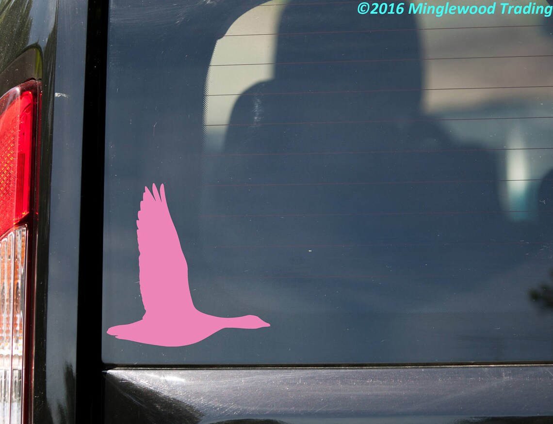 FLYING GOOSE Vinyl Decal Sticker Waterfowl Bird Canada Geese | Etsy
