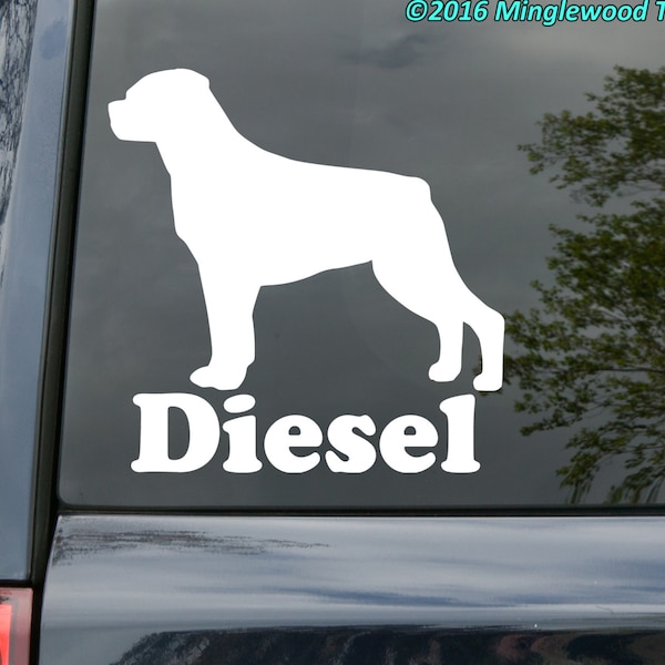 Rottweiler Window Decal - Etsy