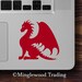 Dragon Vinyl Decal Sticker - V3- Wyvern Fantasy Folklore Medieval - Etsy