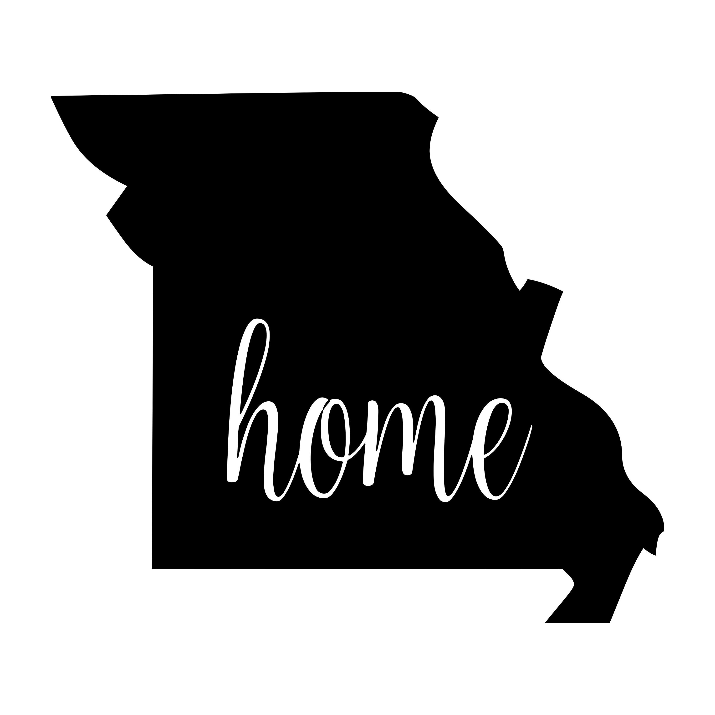 MISSOURI Vinyl Decal Sticker MO Home State | Etsy