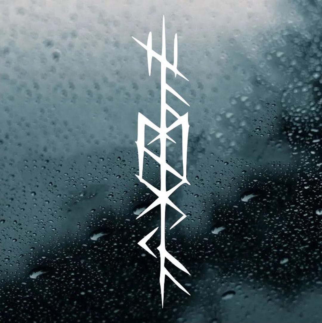 Hamingja Bind Rune Vinyl Decal | Viking Female Guardian Spirit Bindrune ...