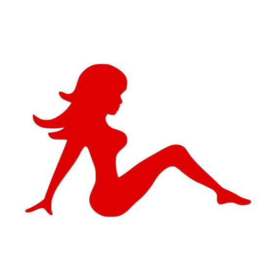 Mudflap Girl Vinyl Decal Sticker Trucker Lady Country Woman Etsy
