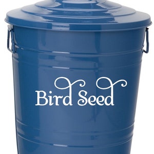 Bird Seed Vinyl Sticker - Feed Canister Label - Die Cut Decal - Swash ...