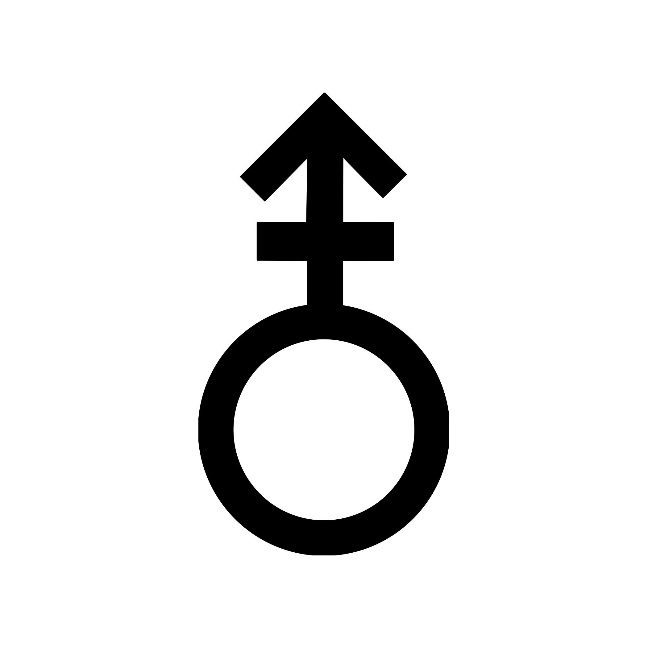 ANDROGYNOUS GENDER Vinyl Decal Sticker Symbol Sign Androgyny | Etsy