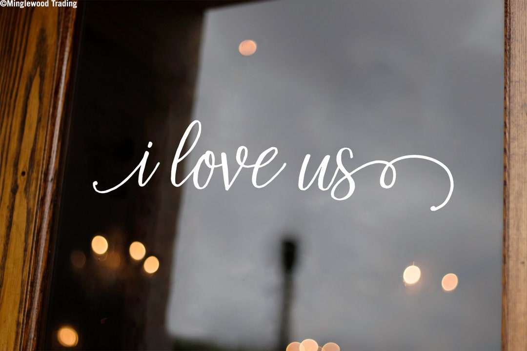 I Love Us - Vinyl Decal Sticker - Family Home Wall Decor - Etsy
