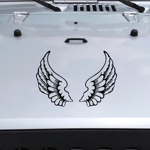Angel Wings Vinyl Decal V8 – Memorial Car Window Sticker – Spiritual ...