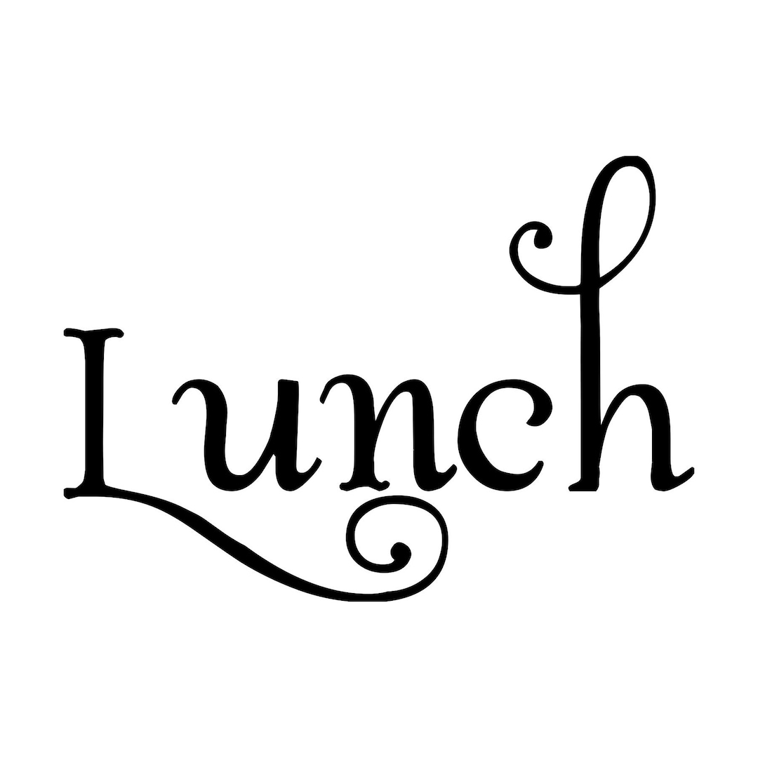 Lunch - Vinyl Decal Sticker - Meal Grub Meeting SWASH - Etsy