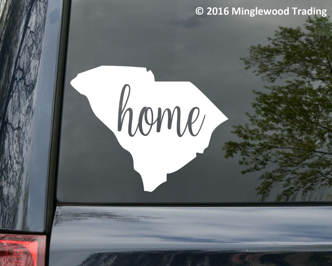 South Carolina Vinyl Decal Sticker - SC Home Myrtle Beach Charleston - Etsy