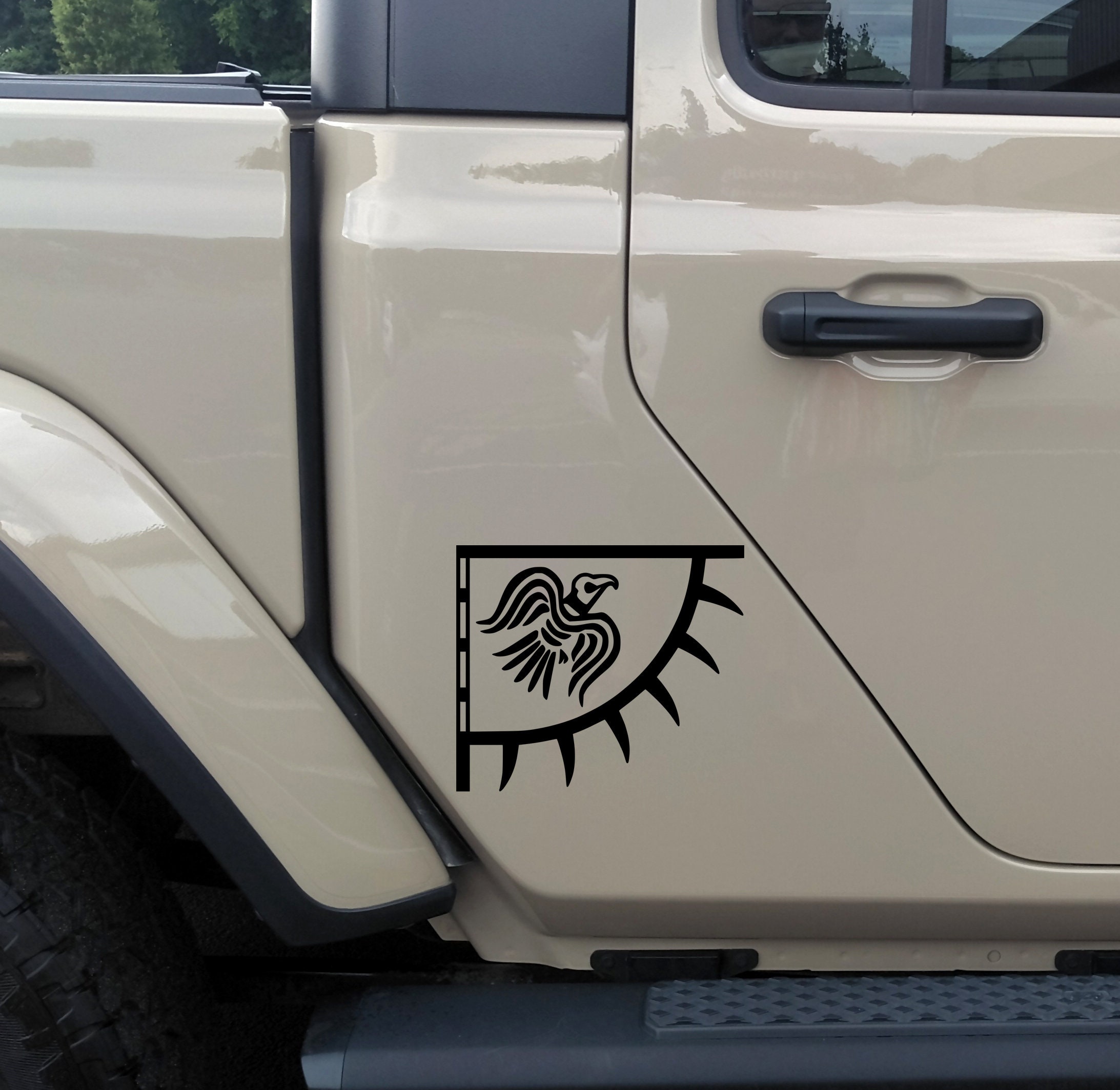 Viking Raven Banner Flag Vinyl Decal - Norse Mythology Odin - Die Cut ...