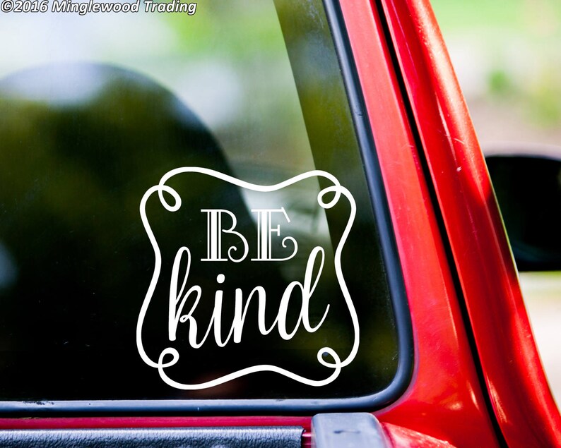 Be Kind Vinyl Decal Sticker - Peace Love Think - Etsy