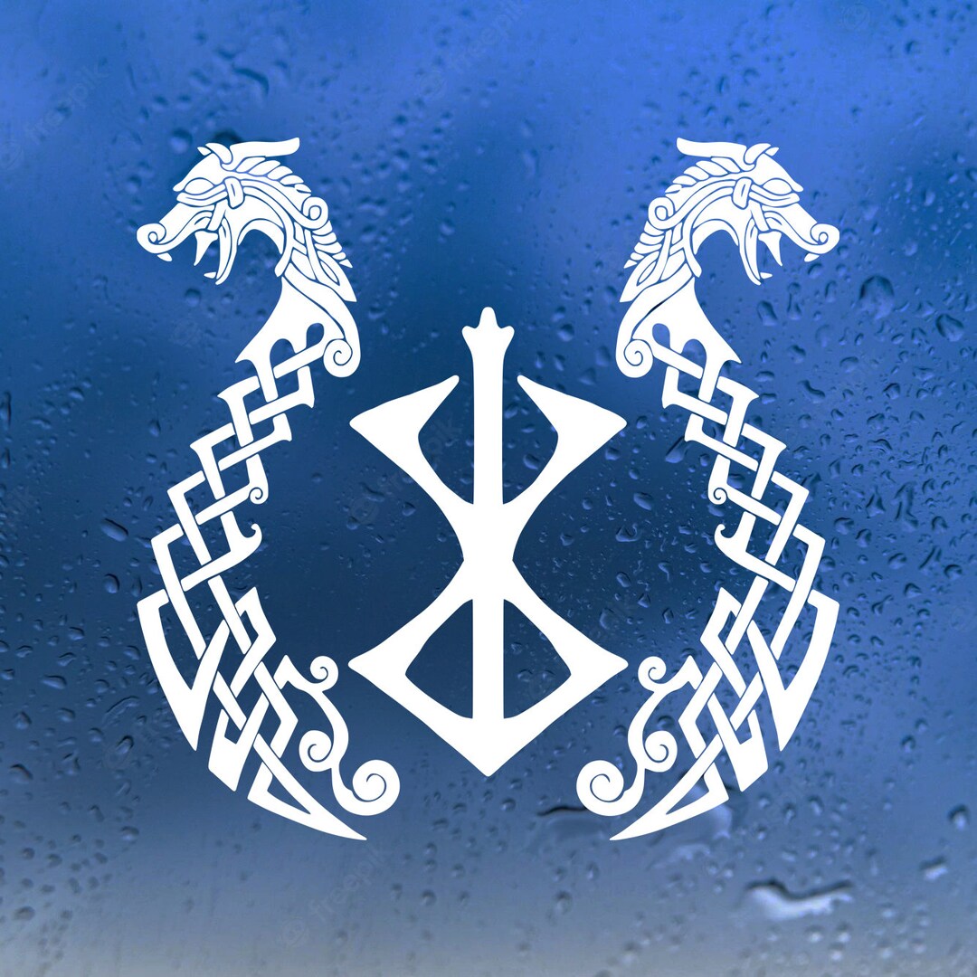 Fafnir Viking Dragons Berserk Symbol V2 | Large Custom Vinyl Decal ...