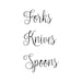 Forks Knives Spoons Vinyl Stickers - Kitchen Pantry Organization Labels ...
