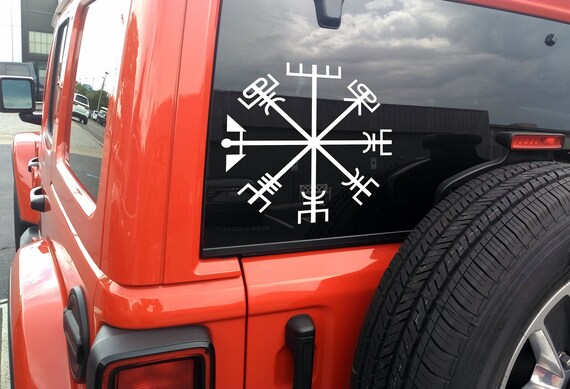 Norse Wayfinder Vegvisir vinyl car decal Free shipping Runes 20+ colors ...