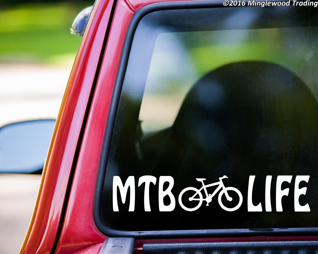 MTB Life Vinyl Decal Sticker - Mountain Bike - Etsy