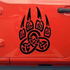 Viking Bear Claw Berserker Vinyl Decal V2 - Paw Norse Mythology - Die ...