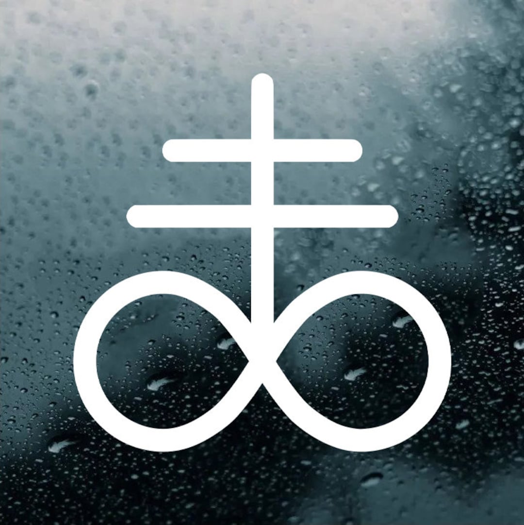 Leviathan Cross Brimstone Symbol Vinyl Decal V3 Sulfur Infinity Satan ...