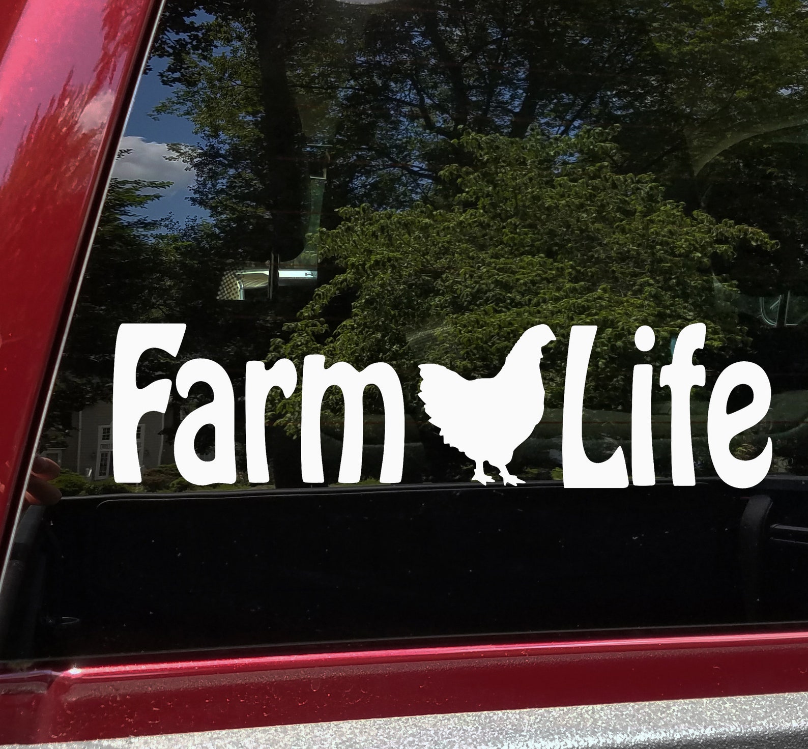 Farm Life Vinyl Decal - Chicken Country Living - Die Cut Sticker - Etsy