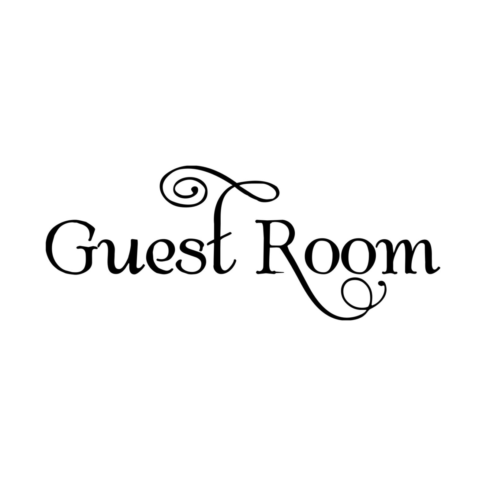 Guest Room Vinyl Sticker Home Bedroom House Decor Die Cut - Etsy UK