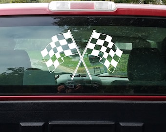 Checkered Flag Rip Motorcycle Dirt Bike Go Kart Race Car Golf Cart ...