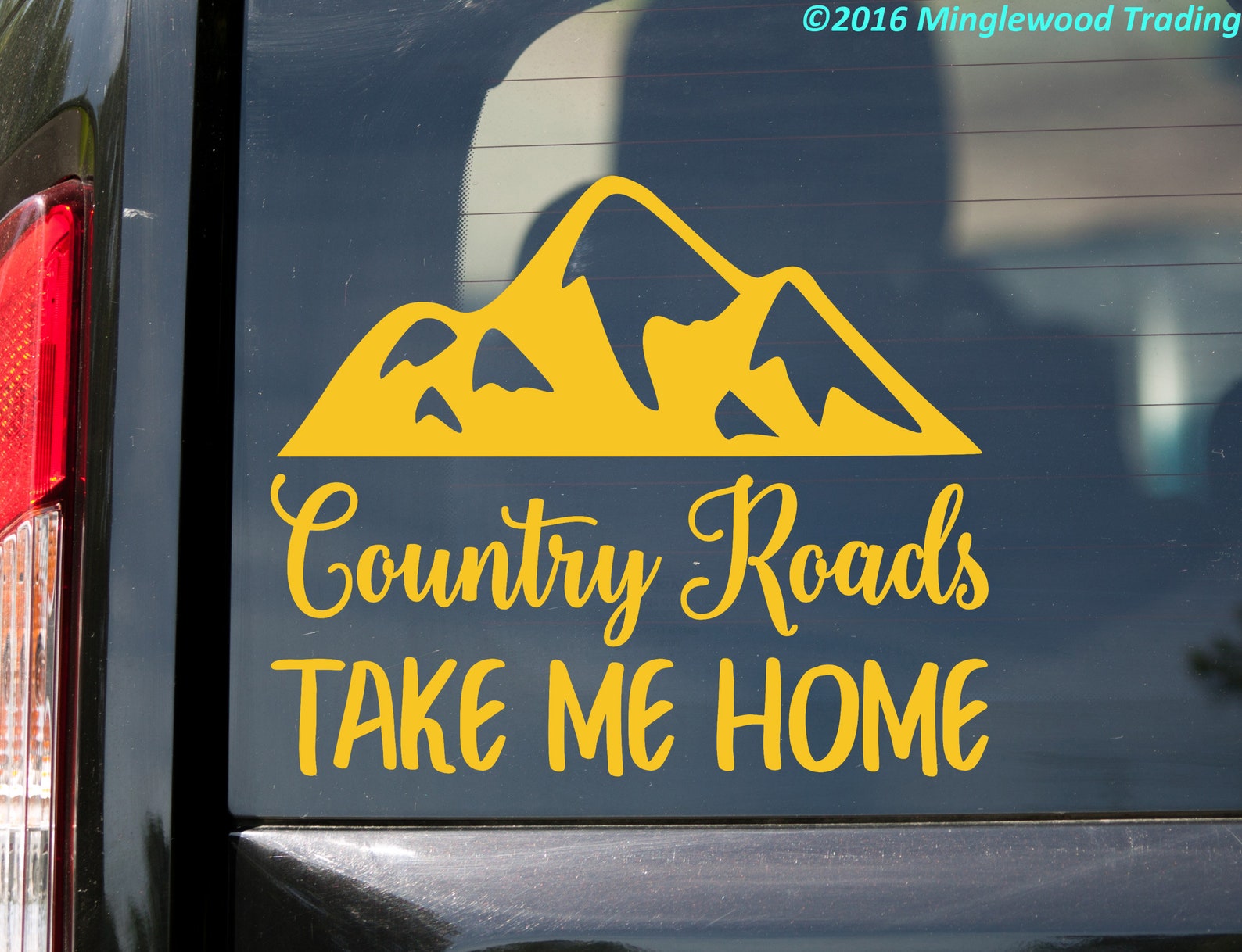 Country Road's Take Me Home Vinyl Sticker Mountain Country Life Die Cut ...