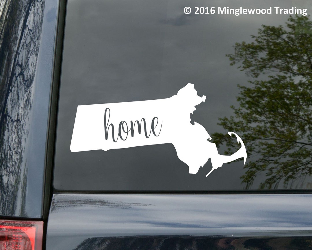 Massachusetts Vinyl Decal Sticker - MA Home State Boston - Etsy
