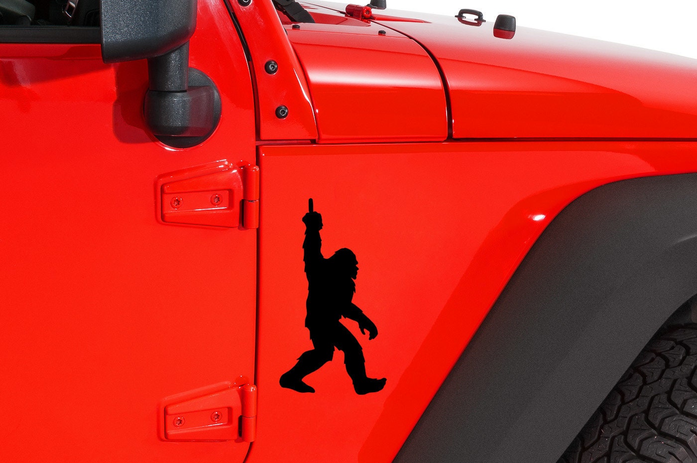 Bigfoot Waving Middle Finger Vinyl Decal Sasquatch PNW Die - Etsy Canada