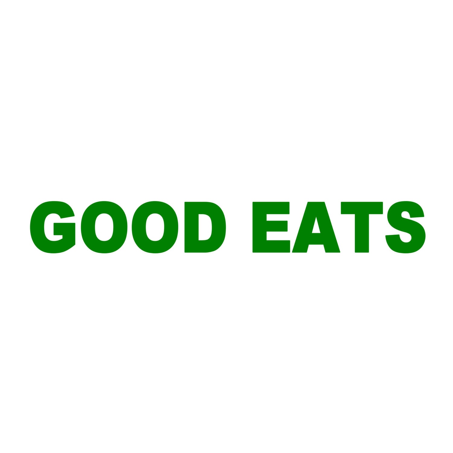 GOOD EATS Vinyl Decal Sticker Kitchen Diner Restaurant Cook | Etsy