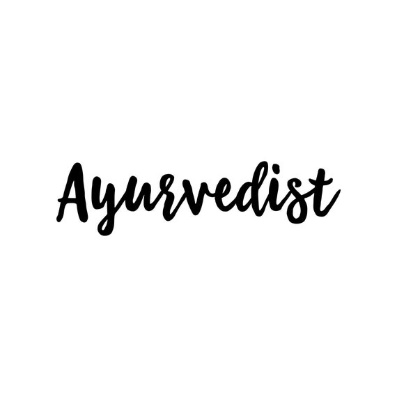 AYURVEDIST Vinyl Sticker Ayurveda Medicine Ayurvedic Diet | Etsy