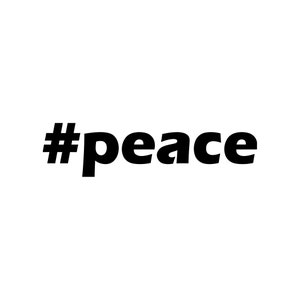Peace #peace Vinyl Decal Sticker - Hashtag - Etsy