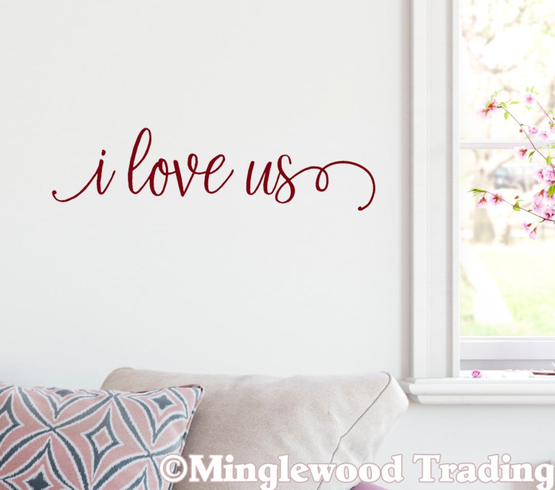 I Love Us Vinyl Decal Sticker Family Home Wall Decor | Etsy