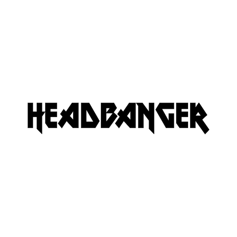 Headbanger V2 - Vinyl Decal Sticker - Heavy Metal Hard Rock - Etsy