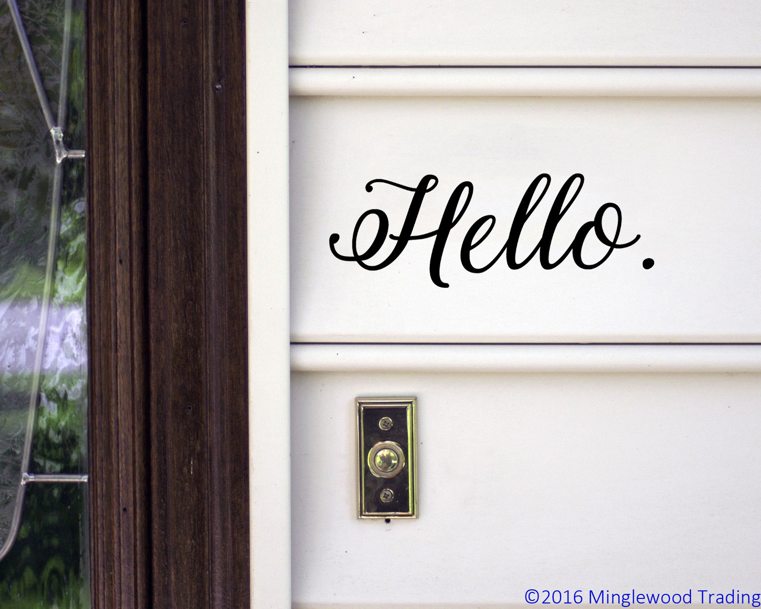 Hello Vinyl Decal Sticker - Front Door Porch Greeting - Etsy