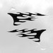 Flame Custom Vinyl Stickers V3 | Mirrored 2-pack | Small to Large ...