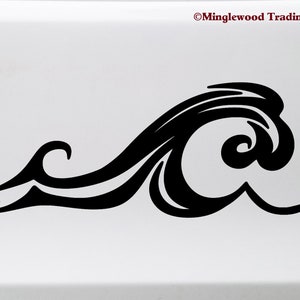 Waves Vinyl Sticker V3 - Water Ocean Beach Surf Breakers - Die Cut ...