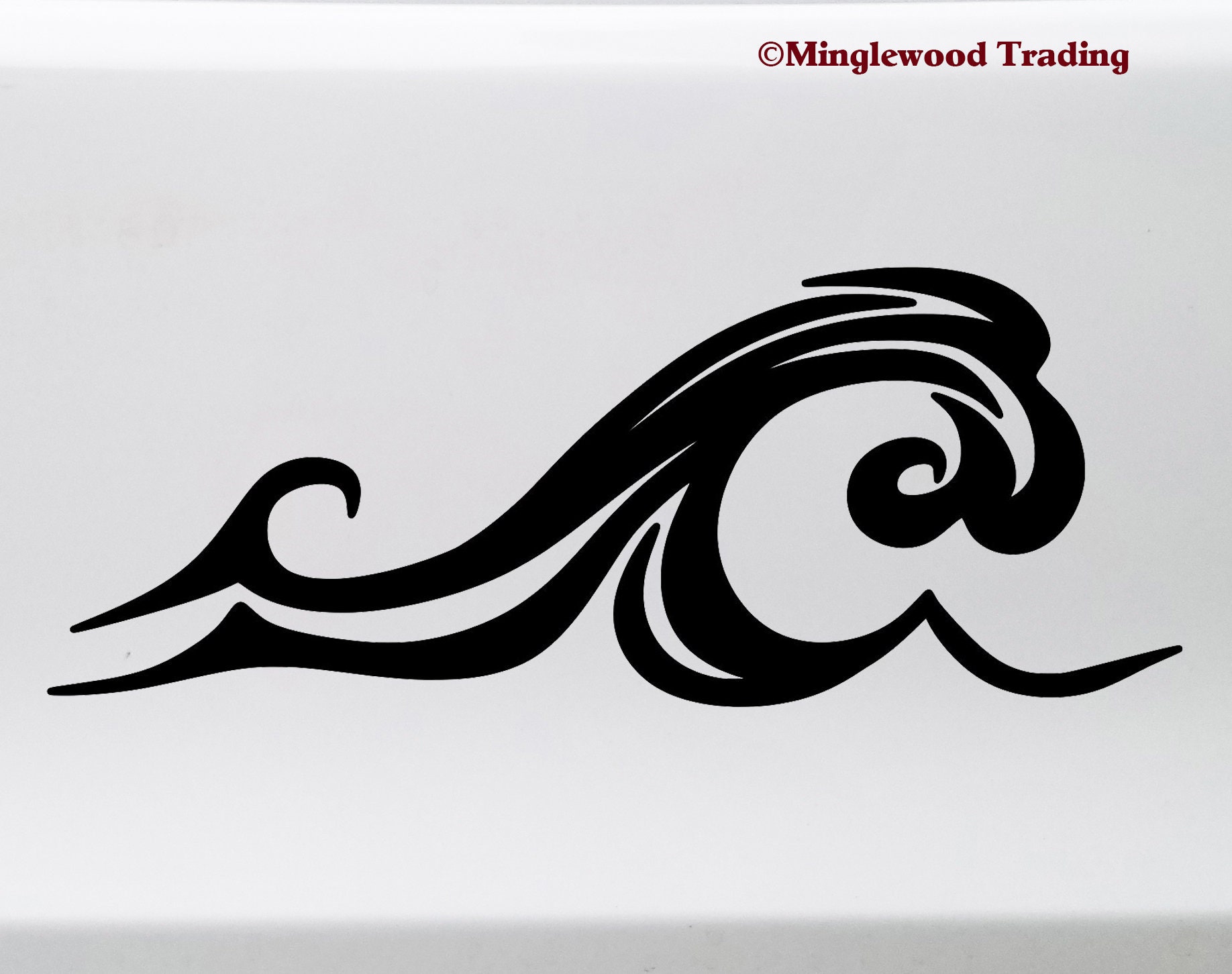 Waves Vinyl Sticker V3 Water Ocean Beach Surf Breakers Die | Etsy