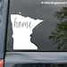 Minnesota Home Vinyl Decal Sticker - State - Etsy
