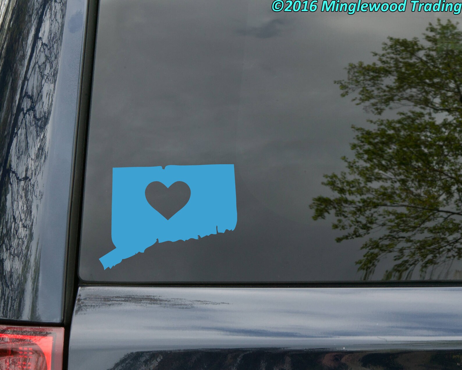 CONNECTICUT HEART State Vinyl Decal Sticker Love CT | Etsy