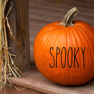 Spooky Rae Dunn Inspired Vinyl Sticker Halloween Farmhouse - Etsy