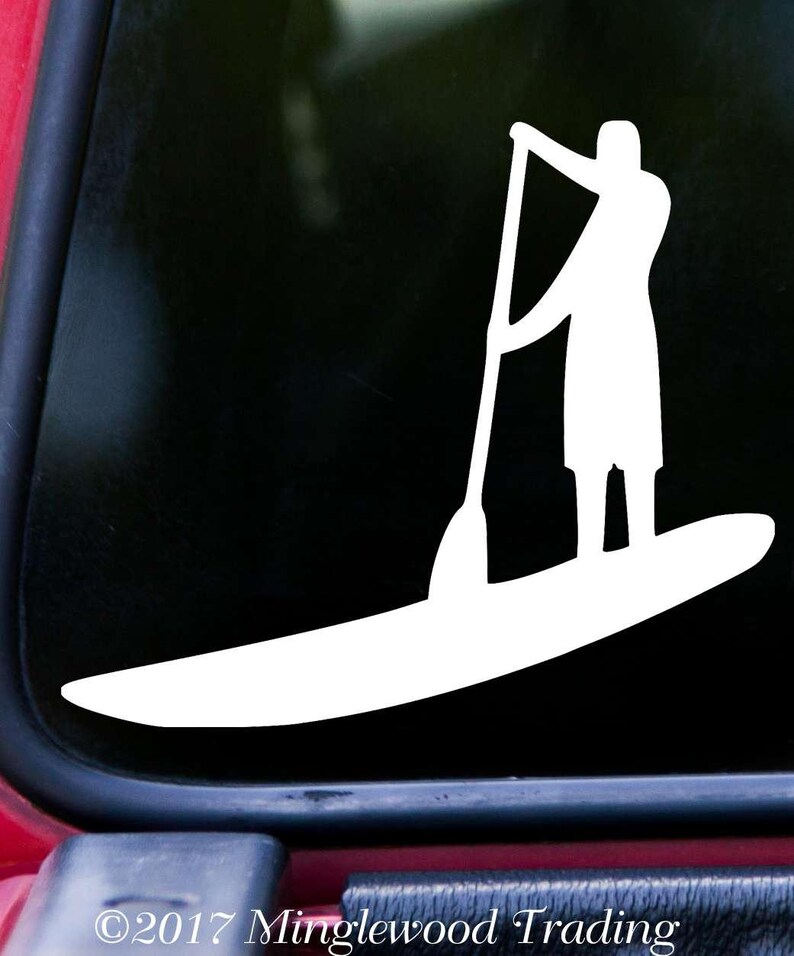 SUP Stand Up Paddle Board Vinyl Decal Sticker Paddling MAN | Etsy