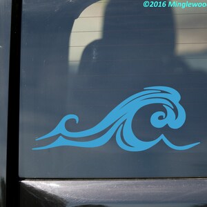 Waves Vinyl Sticker V3 - Water Ocean Beach Surf Breakers - Die Cut ...