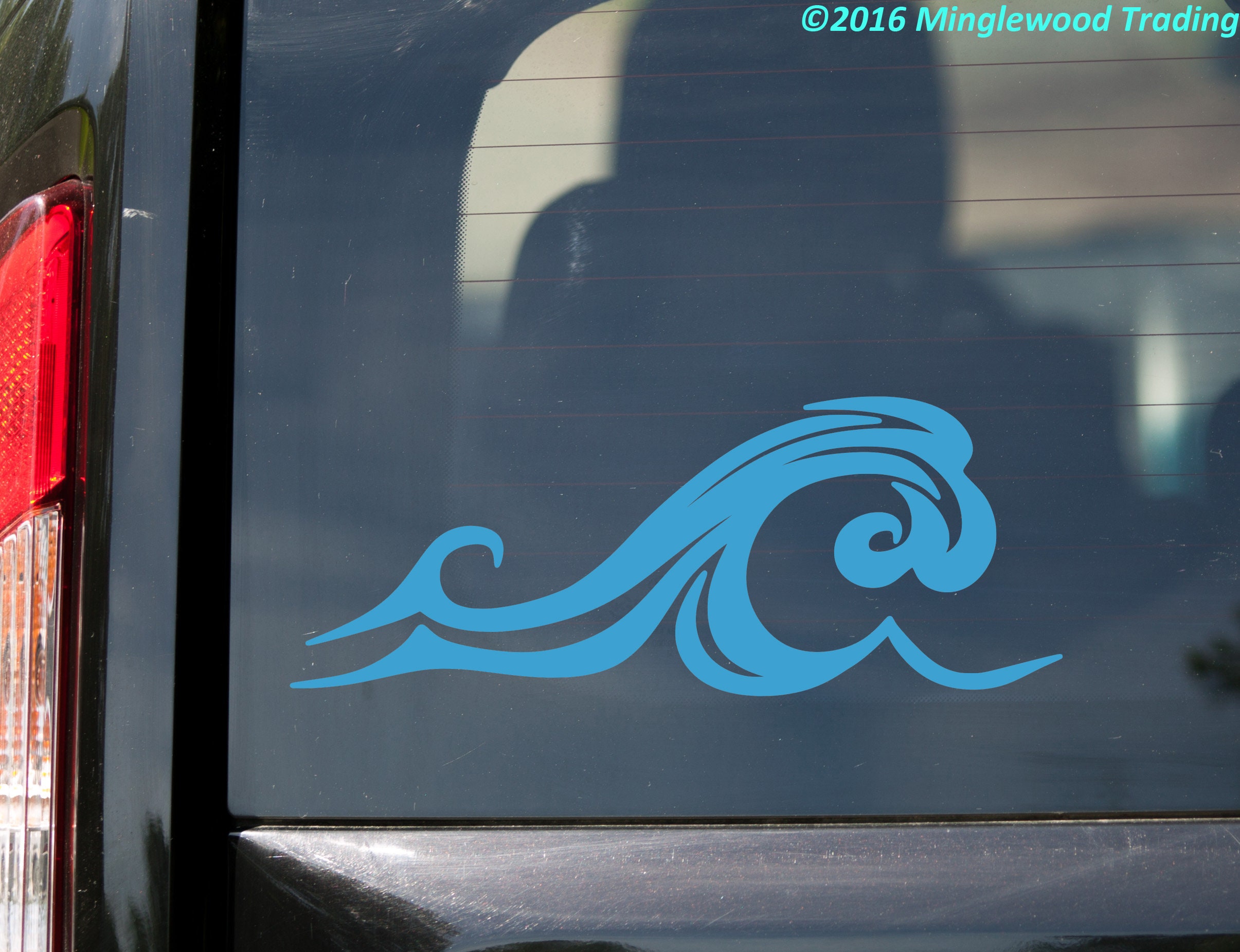 Waves Vinyl Sticker V3 Water Ocean Beach Surf Breakers Die | Etsy