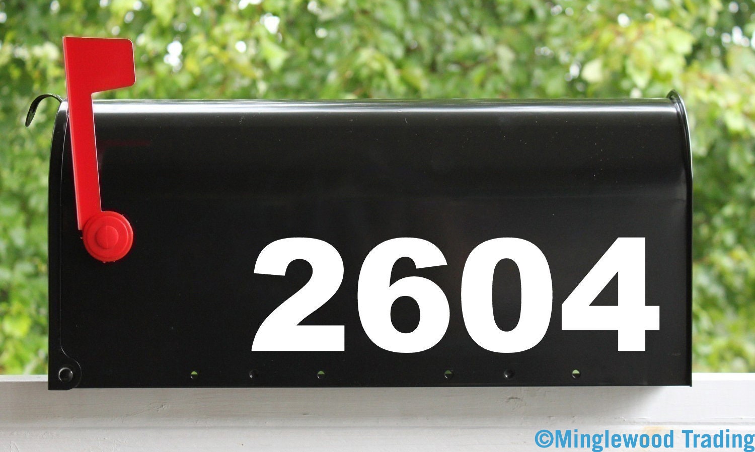 Bold Modern Mailbox Numbers Vinyl Sticker 1 to | Etsy