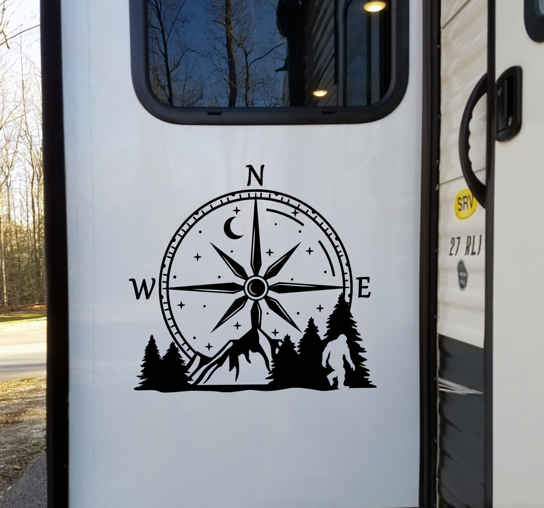 Compass Bigfoot Mountain Forest Scene V3 - Sasquatch Camping RV ...